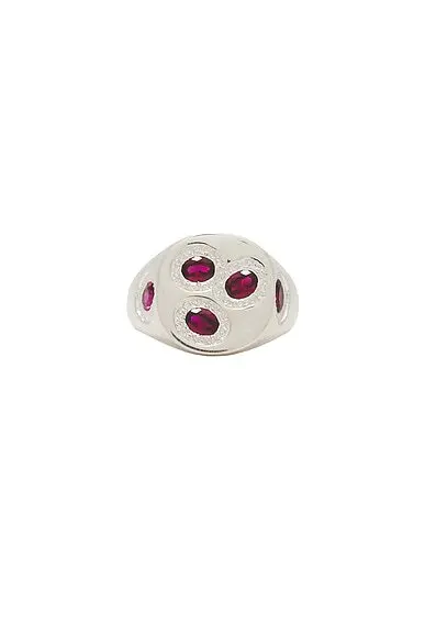 BLEUE BURNHAM Oval Chloroplast Signet Ring - Multi