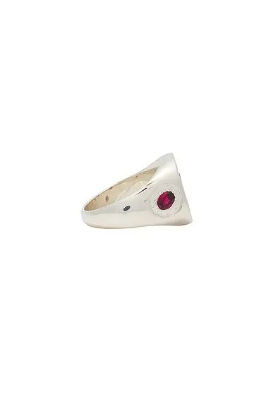 BLEUE BURNHAM Oval Chloroplast Signet Ring