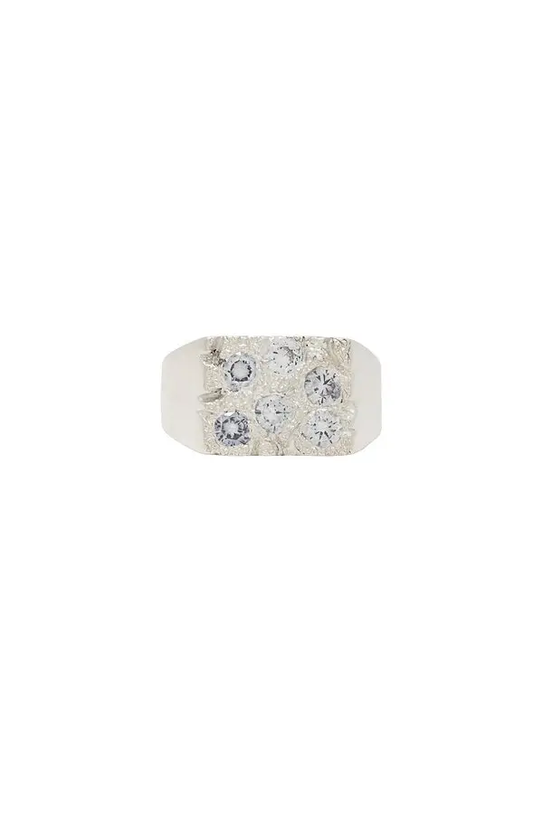 BLEUE BURNHAM Rose Garden Signet Ring - Clear