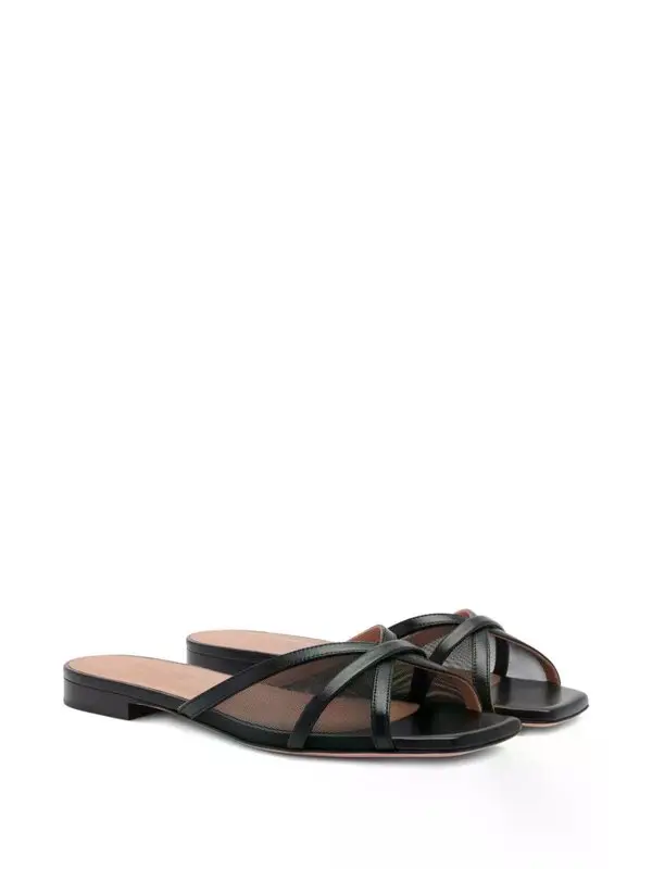 MALONE SOULIERS Perla Flat Sandals - Black