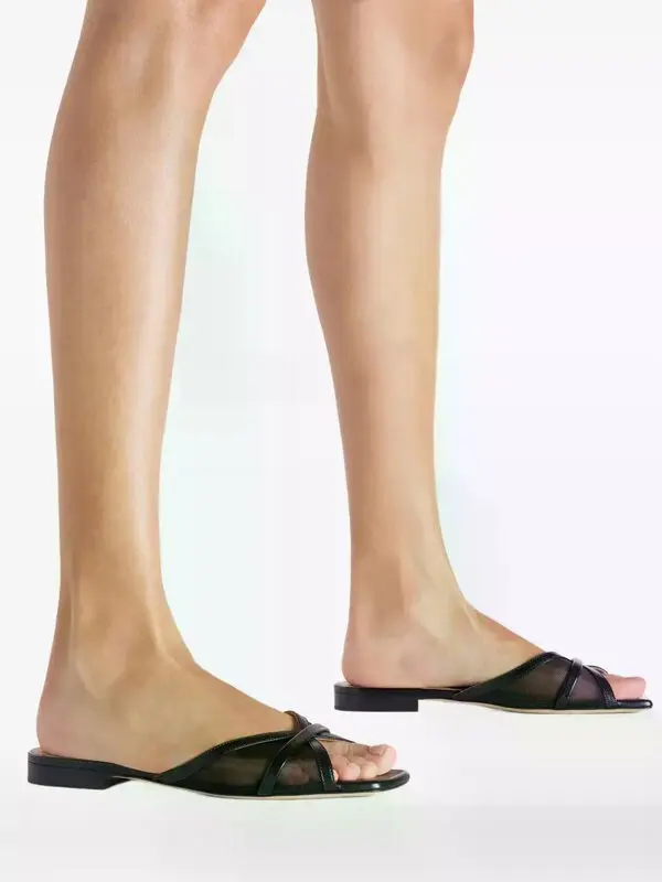 MALONE SOULIERS Perla Flat Sandals - Black