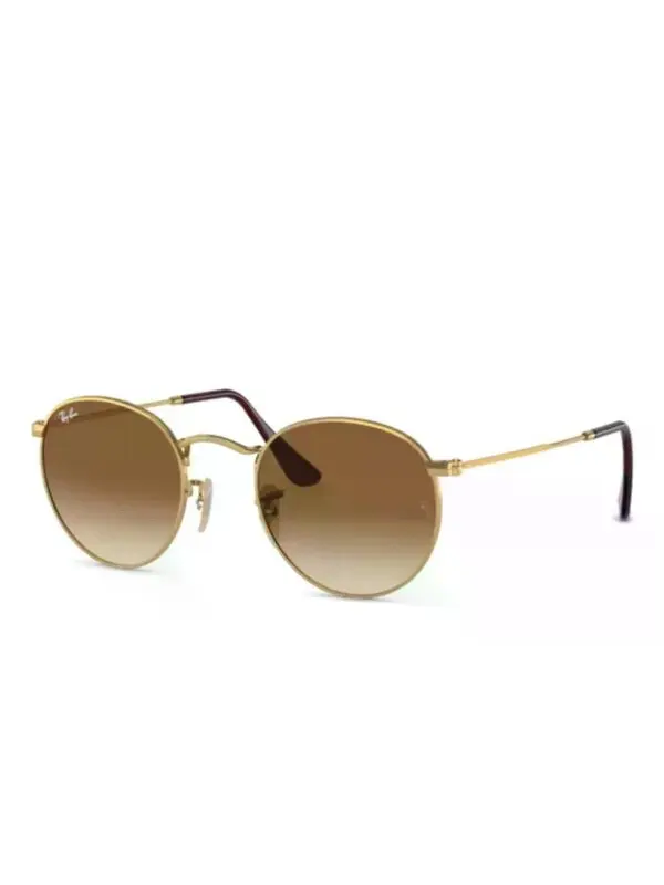 Ray-ban Round-frame Gradient-lenses Sunglasses - Gold
