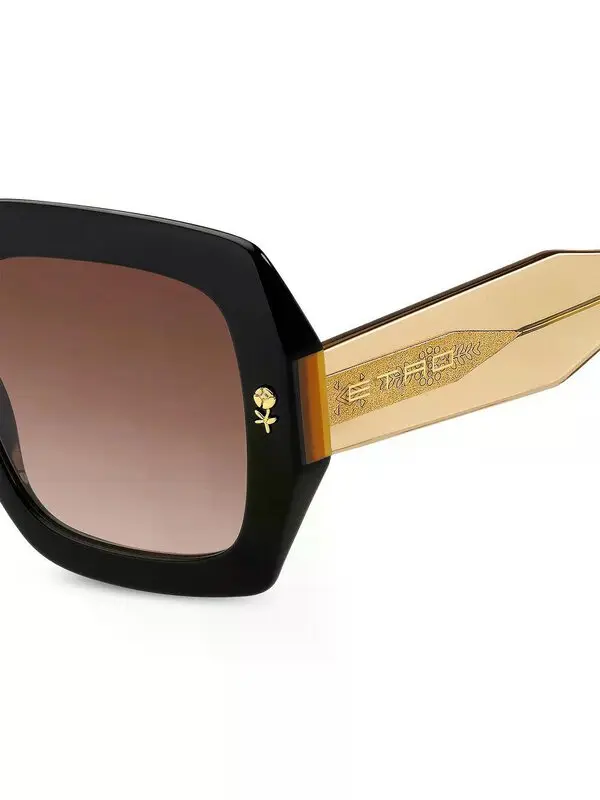 Etro Square-frame Sunglasses With Logo Plaque