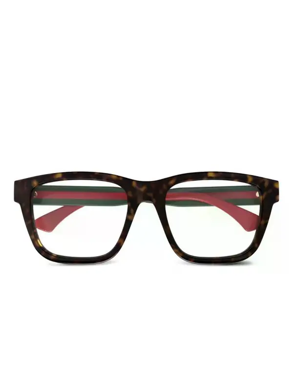 Gucci Square Frame Sunglasses - Brown