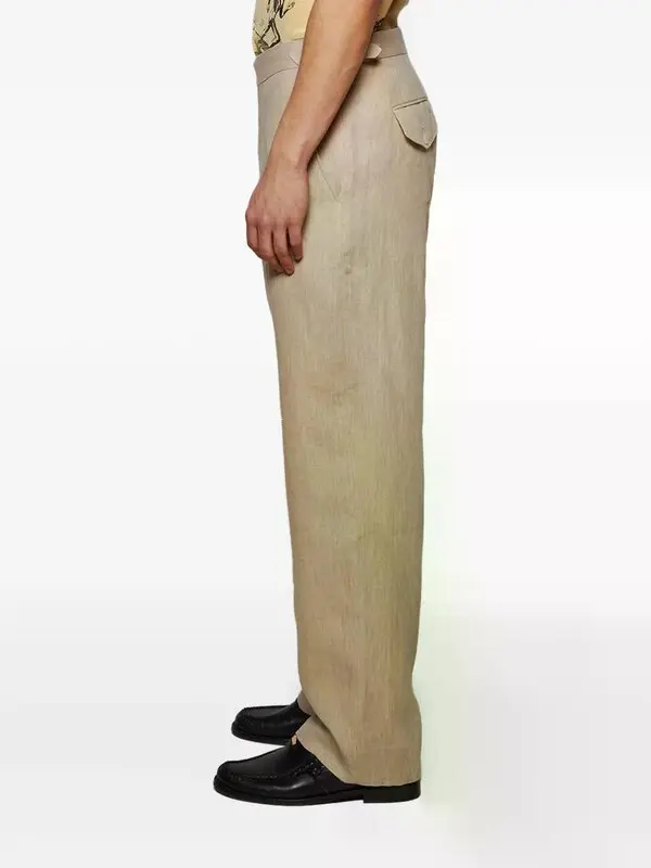 BODE Side-strap Linen Trousers