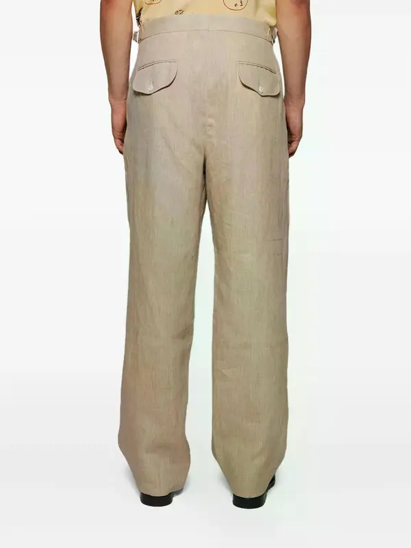 BODE Side-strap Linen Trousers