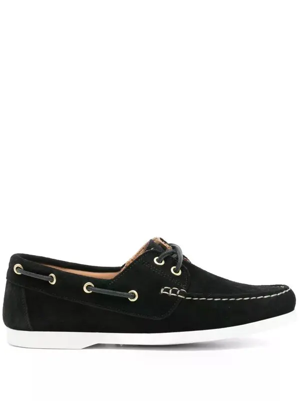 P.a.r.o.s.h Suede Boat Shoes - Black