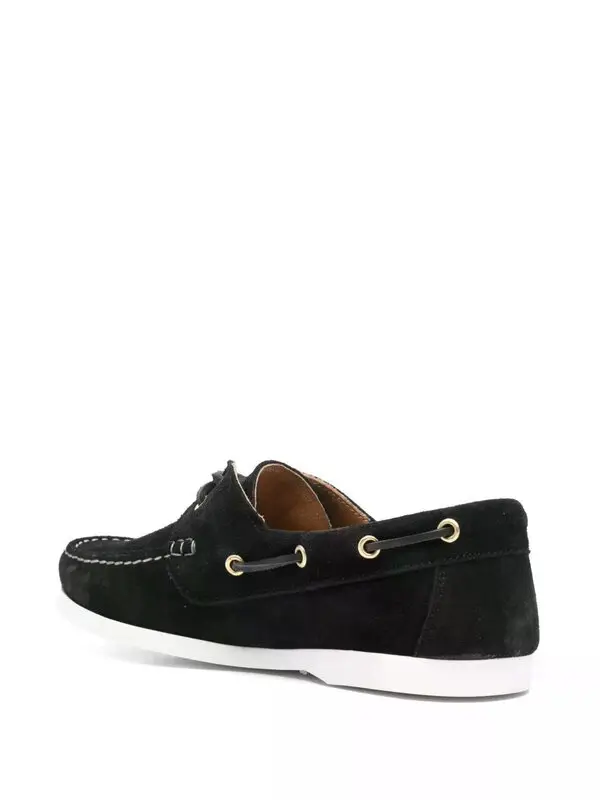 P.a.r.o.s.h Suede Boat Shoes - Black