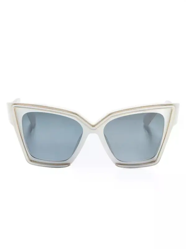 Valentino Garavani Grace Square-frame Sunglasses - White