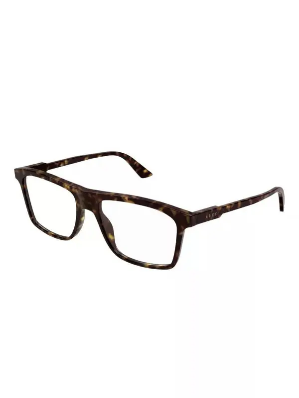 Gucci Square-frame Glasses - Brown