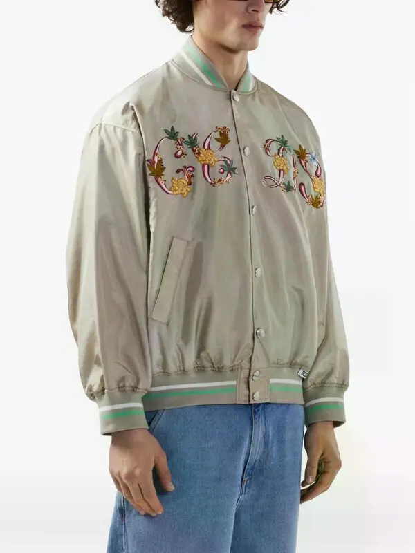 Gcds Floral Embroidery Bomber Jacket