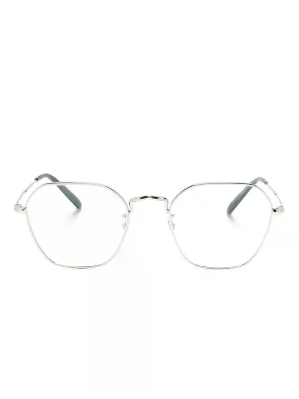 Oliver Spencer Levison Square-frame Glasses - Silver