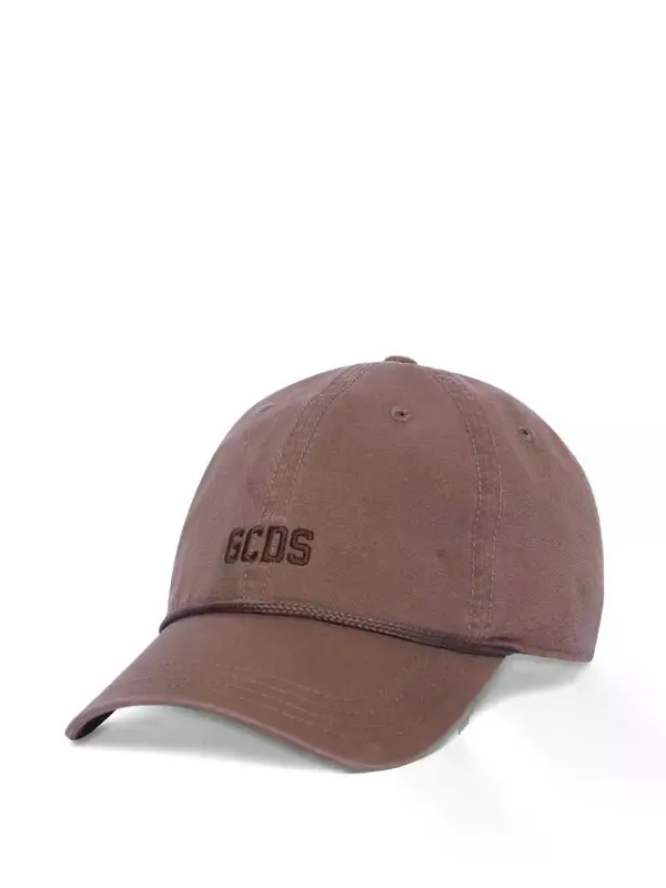 Gcds Cotton-canvas Cap - Brown