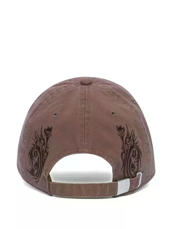 Gcds Cotton-canvas Cap - Brown