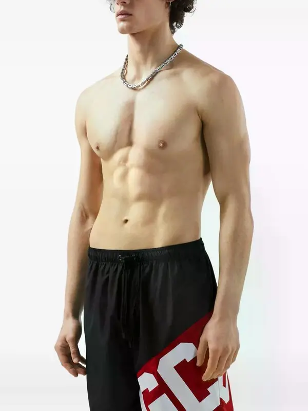 Gcds Essentials Band-logo Swim Shorts