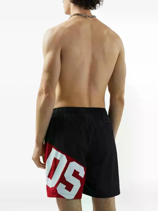 Gcds Essentials Band-logo Swim Shorts