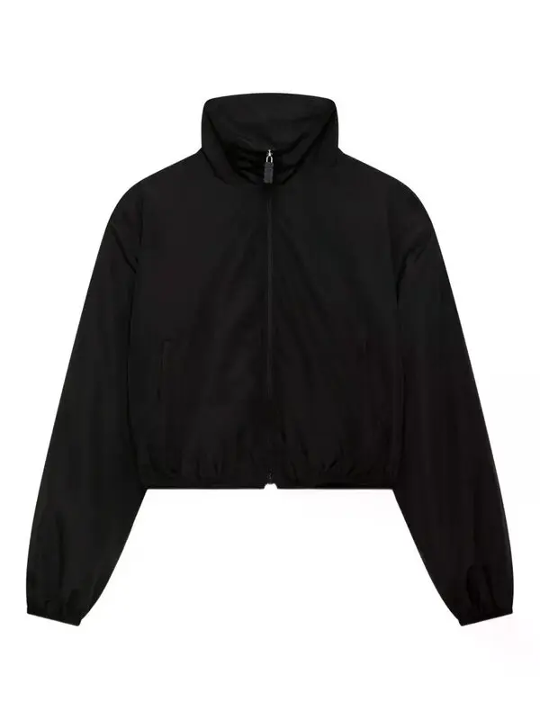 Gcds Cropped Windbreaker - Black