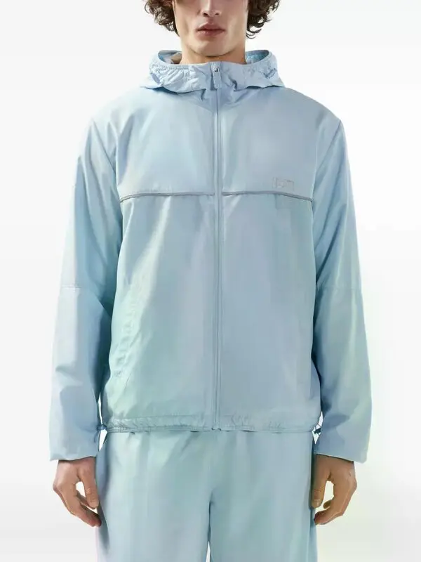 Gcds Logo-appliqué Windbreaker Jacket - Blue