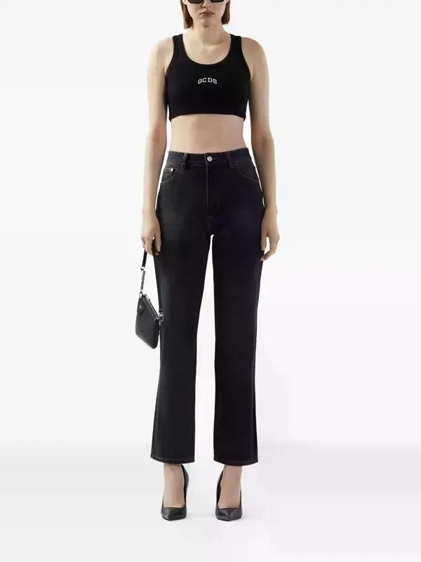 Gcds Cotton Jeans - Black
