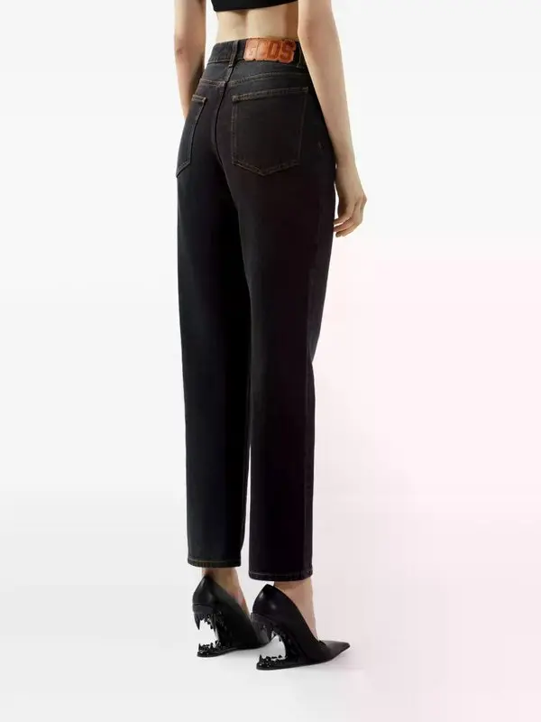 Gcds Cotton Jeans - Black