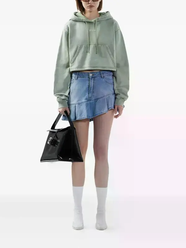 Gcds Logo-tag Hoodie - Green