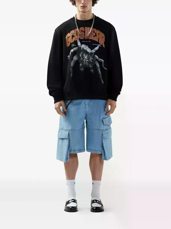 Gcds Spider Sweatshirt - Black