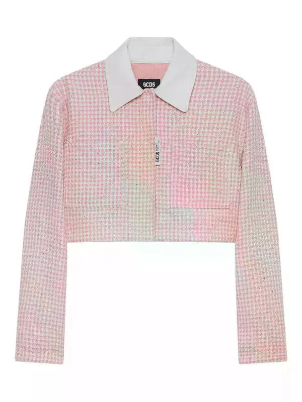 Gcds Tweed Jacket - Pink
