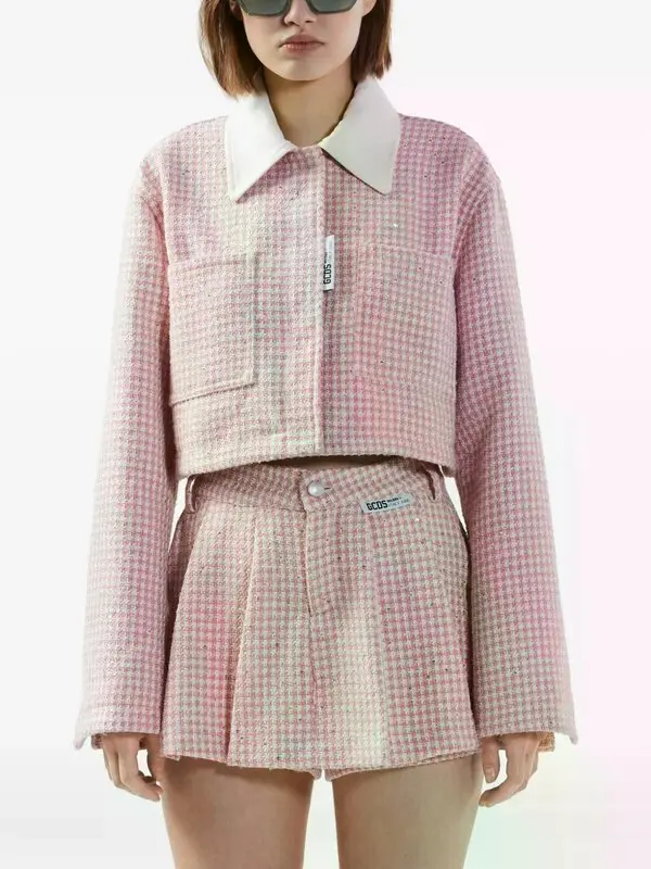 Gcds Tweed Jacket - Pink