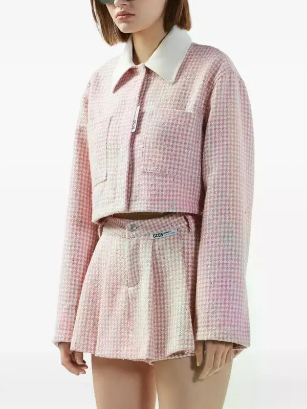 Gcds Tweed Jacket - Pink