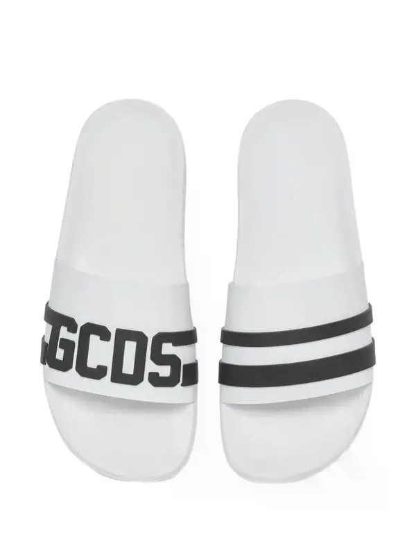 Gcds Logo-embossed Pool Slides - White