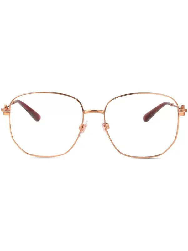 Dolce & Gabbana Square Frame Glasses - Gold