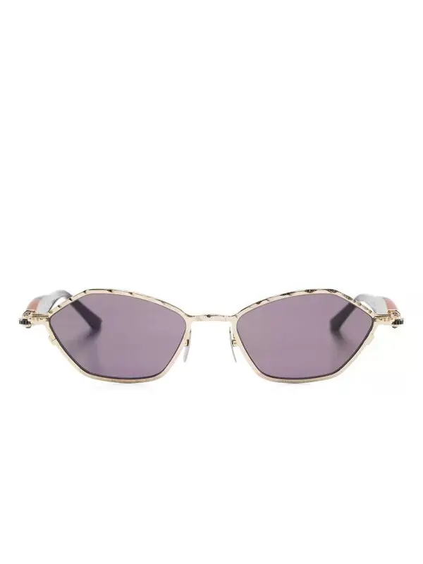 KUBORAUM Geometric-frame Sunglasses - Gold