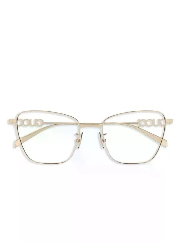 Gucci Square Frame Glasses - Gold