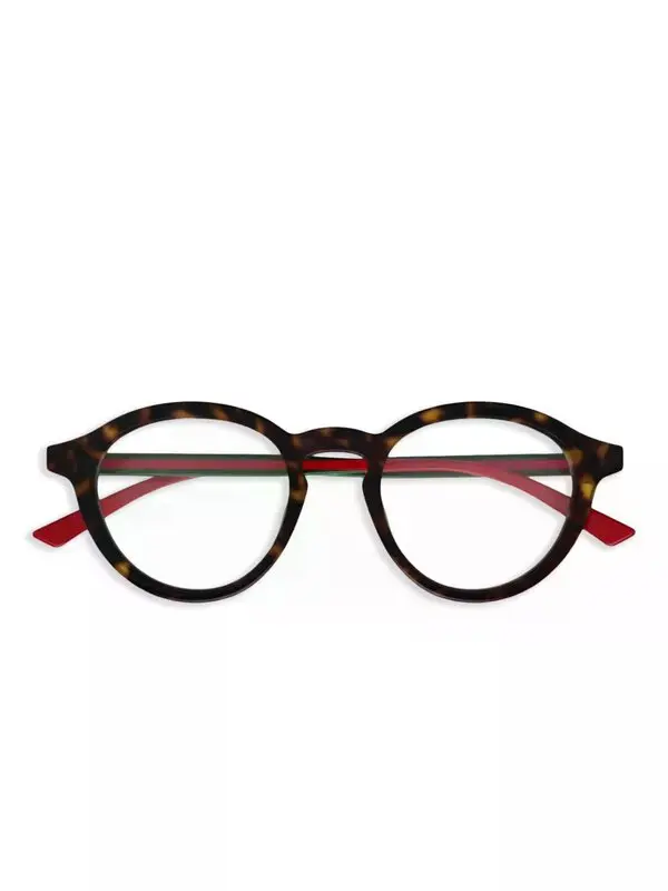 Gucci Logo-print Glasses - Brown