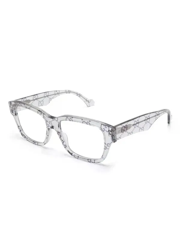 Gucci Gg-logo Square Frame Glasses