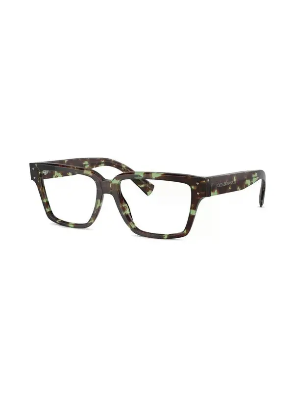 Dolce & Gabbana Tortoiseshell-effect Square Eyeglasses