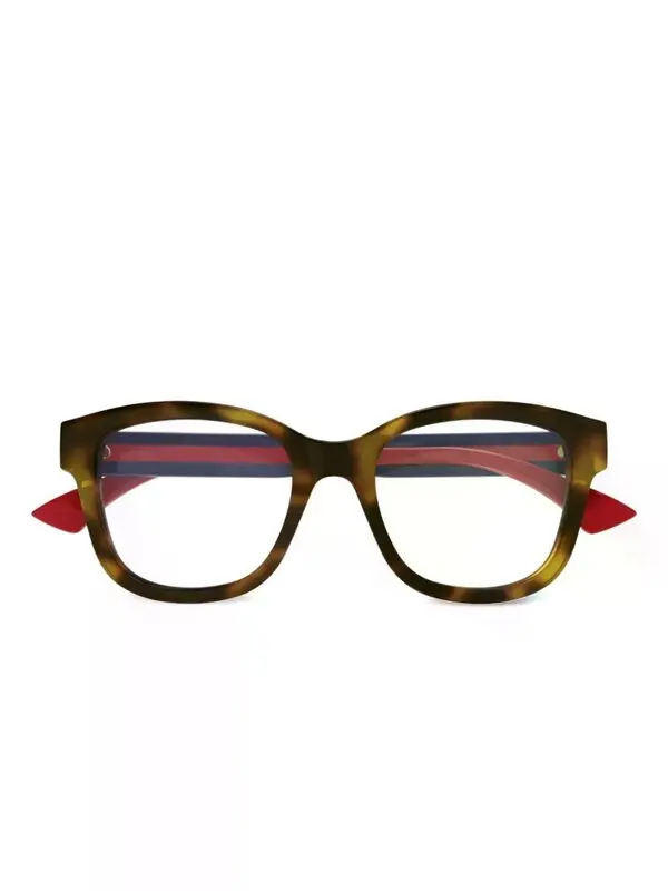 Gucci Square-frame Glasses - Brown