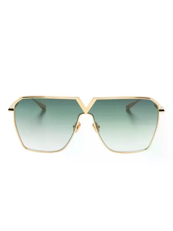 Valentino Garavani V-shield Sunglasses - Gold