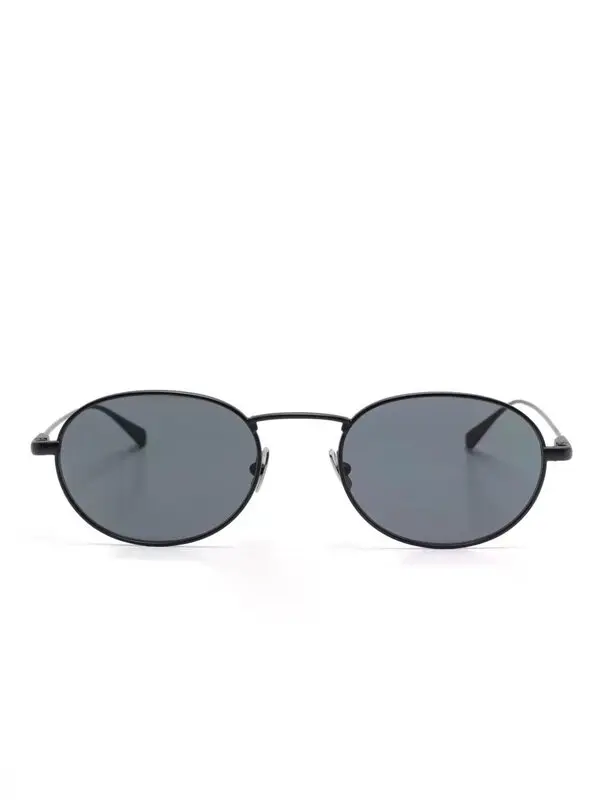 Saint Laurent Oval Frame Sunglasses - Black