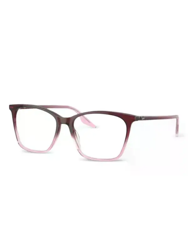 Ray-ban Square-frame Glasses - Red