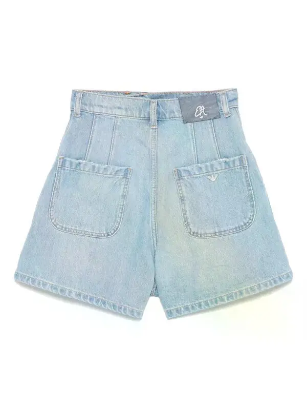 Emporio Armani J77 Denim Shorts - Blue