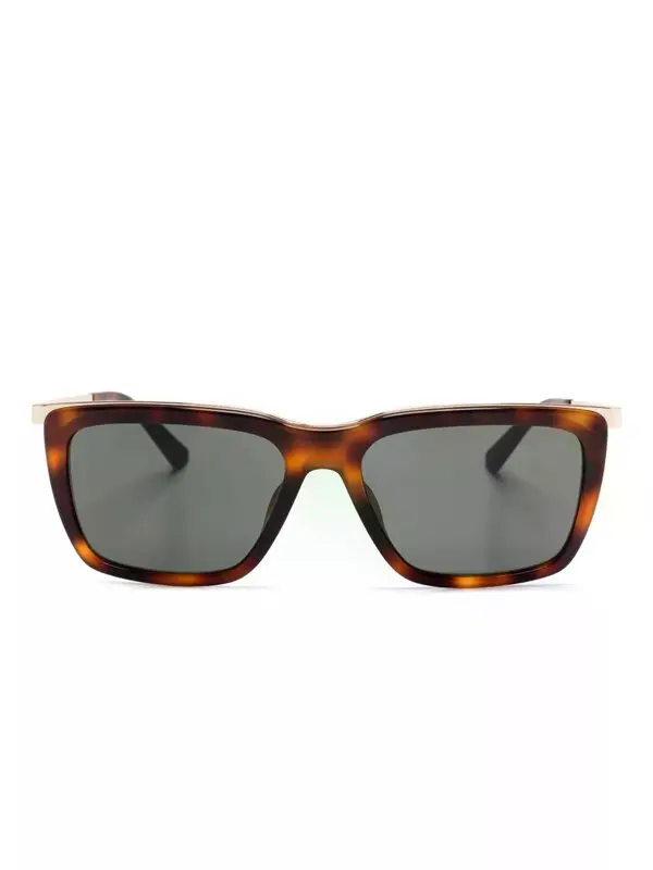 Saint Laurent Square Frame Sunglasses - Brown