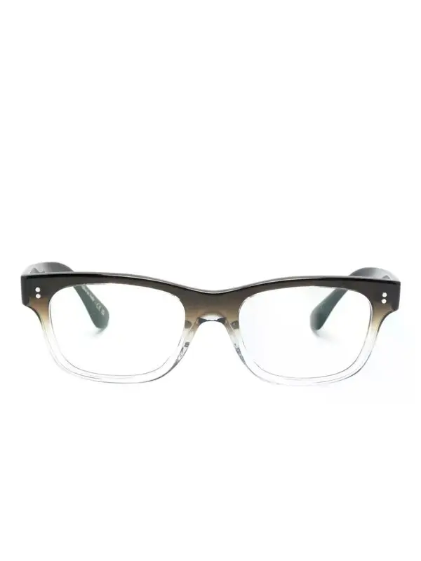 Oliver Spencer Rosson Square Frame Glasses - Black