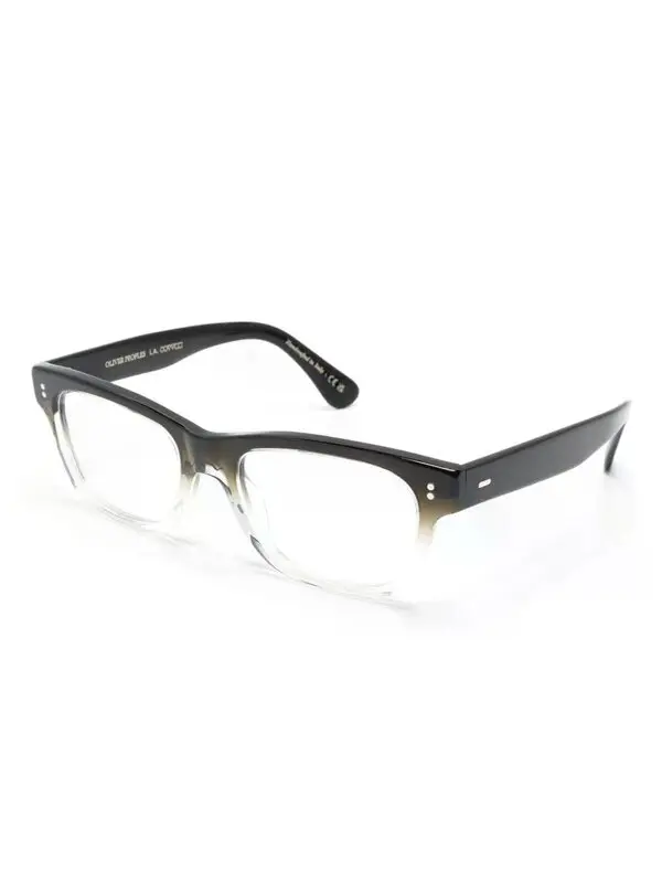 Oliver Spencer Rosson Square Frame Glasses - Black