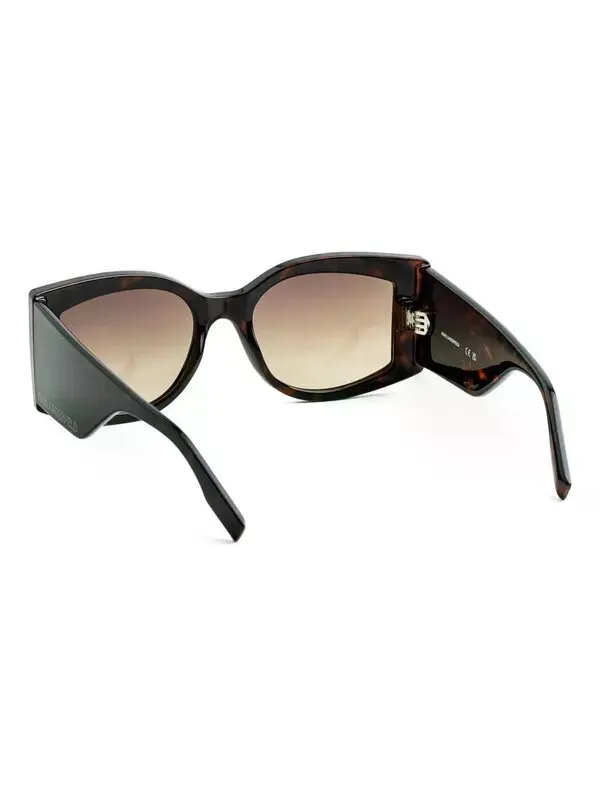 Karl Lagerfeld Logo-print Rectangle Sunglasses
