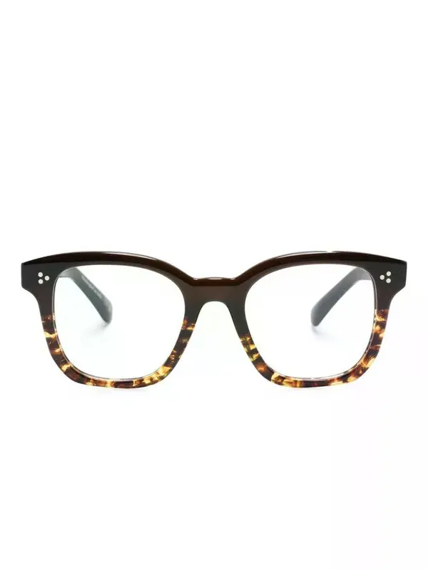 Oliver Spencer Lianella Square-frame Glasses - Brown