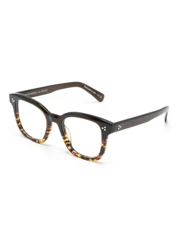 Oliver Spencer Lianella Square-frame Glasses - Brown