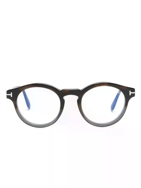 TOM FORD Round-frame Glasses - Brown