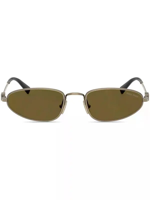Miu Miu Runway Sunglasses - Gold