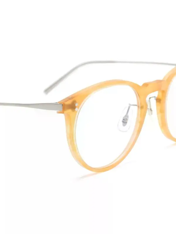 Oliver Spencer Orrison Round-frame Glasses - Yellow